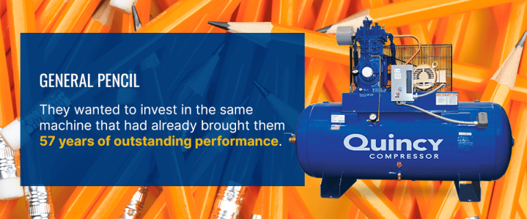 General Pencil - Unbeatable Quality - Quincy Compressor
