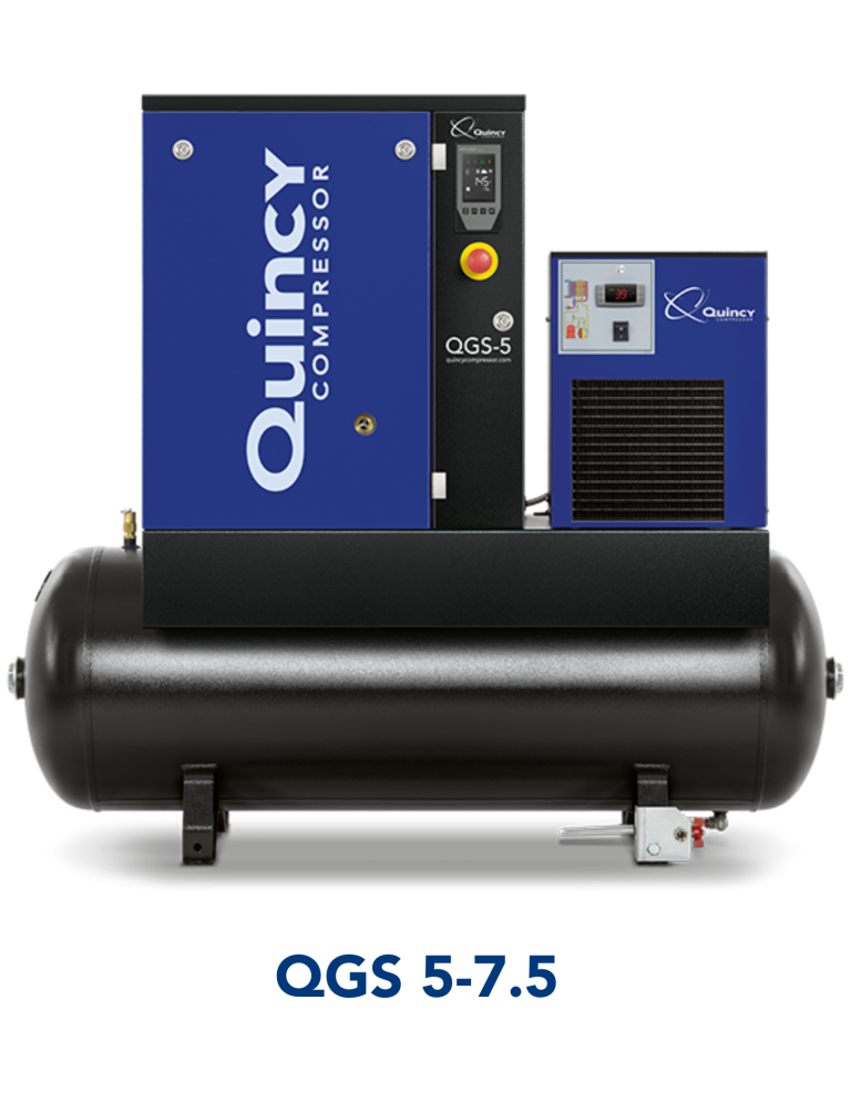 QGS 15 HP Rotary Screw Air Compressor | Quincy Compressor